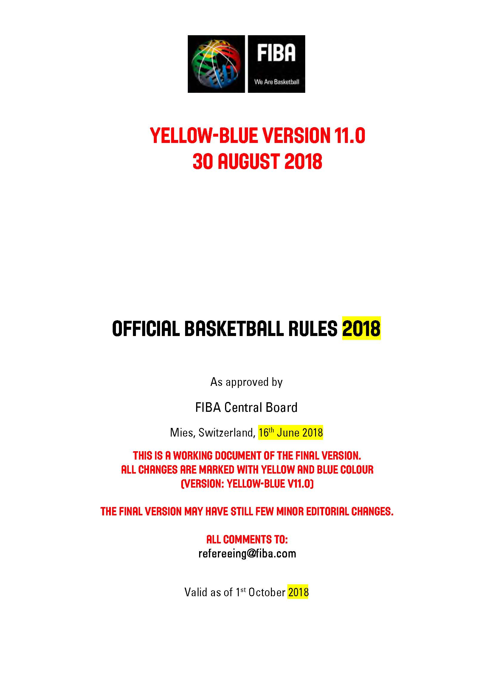 2018 FIBA Official Basketball Rules v11 – AdABL